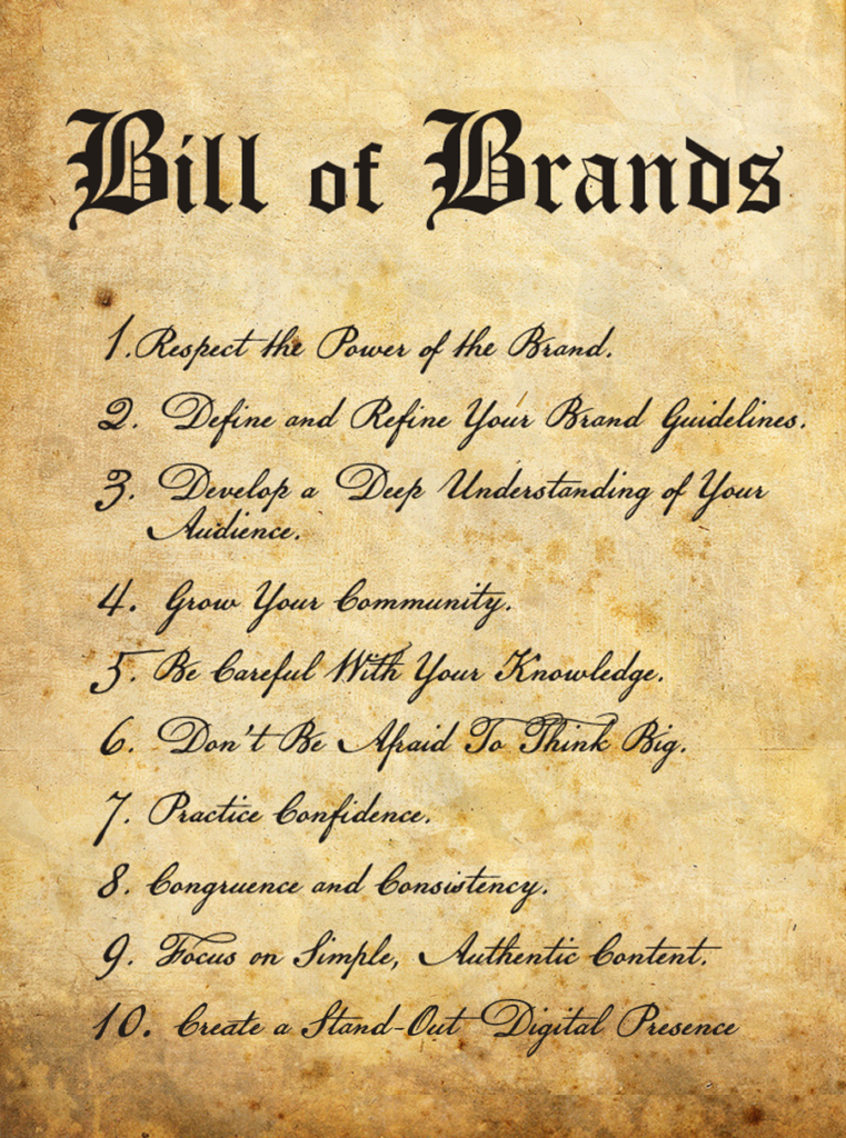 The Bill of Brands | 10 Indisputable Rules For Branding Small Businesses